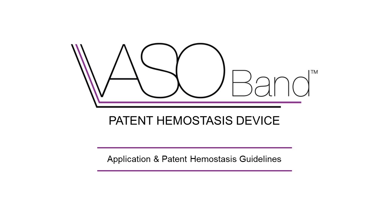 VASOBand Application & Patency - YouTube
