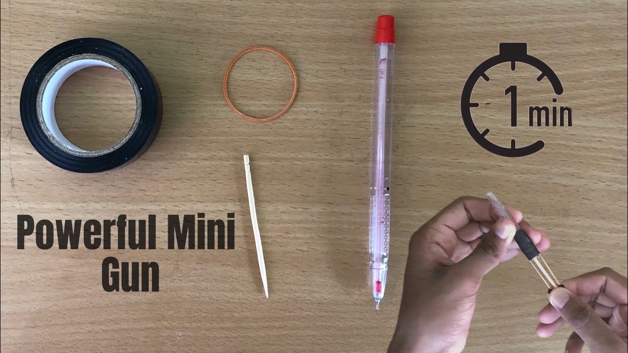 How to make a Pen Gun | Shoots Toothpicks. - YouTube
