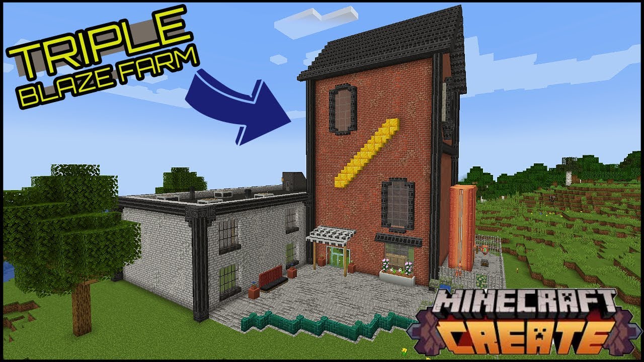 I Built an Automatic Triple Blaze Farm in Minecraft Create - YouTube