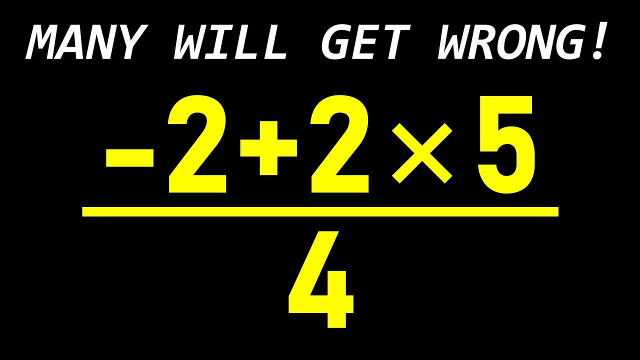 This Simple Math Question Stumps Everyone! - YouTube