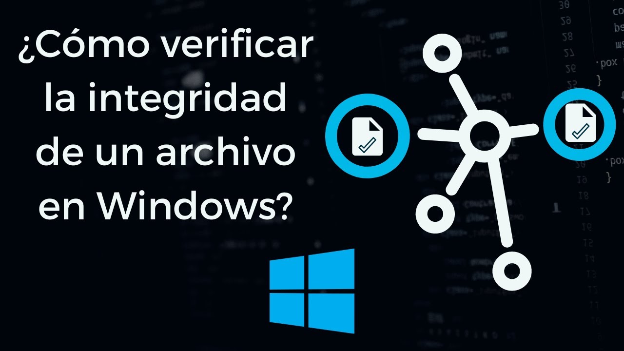 Cómo verificar la integridad de un archivo en Windows - YouTube