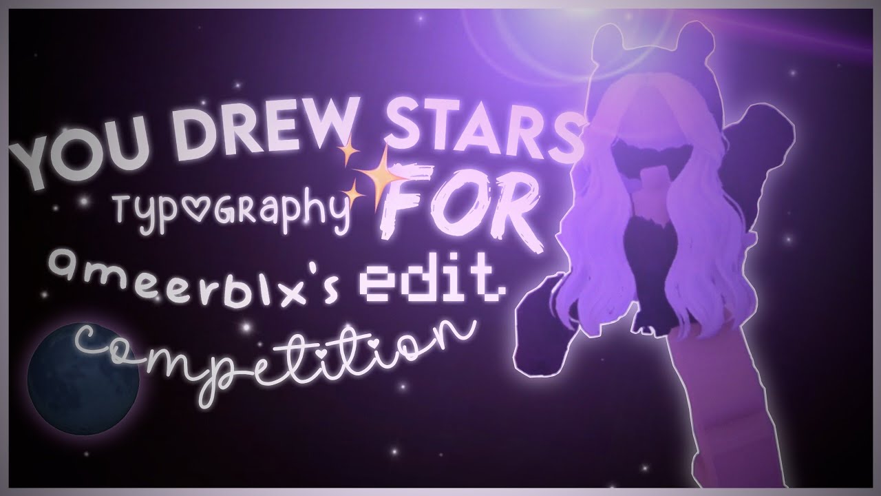 YOU DREW STARS!! 🌌🌟 // #3keditforame @Amee3k // typography edit! 💕🌱 - YouTube