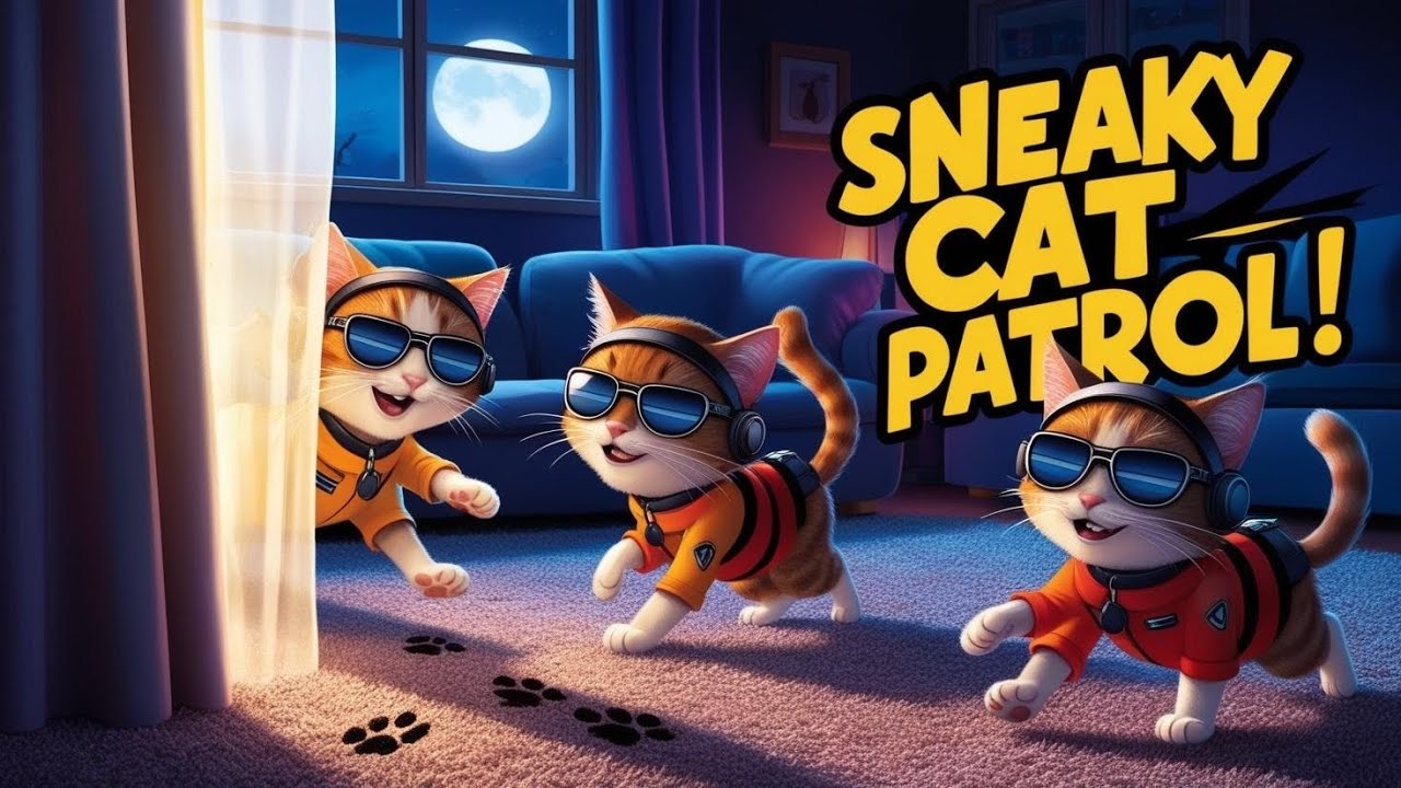 The Sneaky Cat Patrol | Fun Kids Song About Sneaky Cats! - YouTube