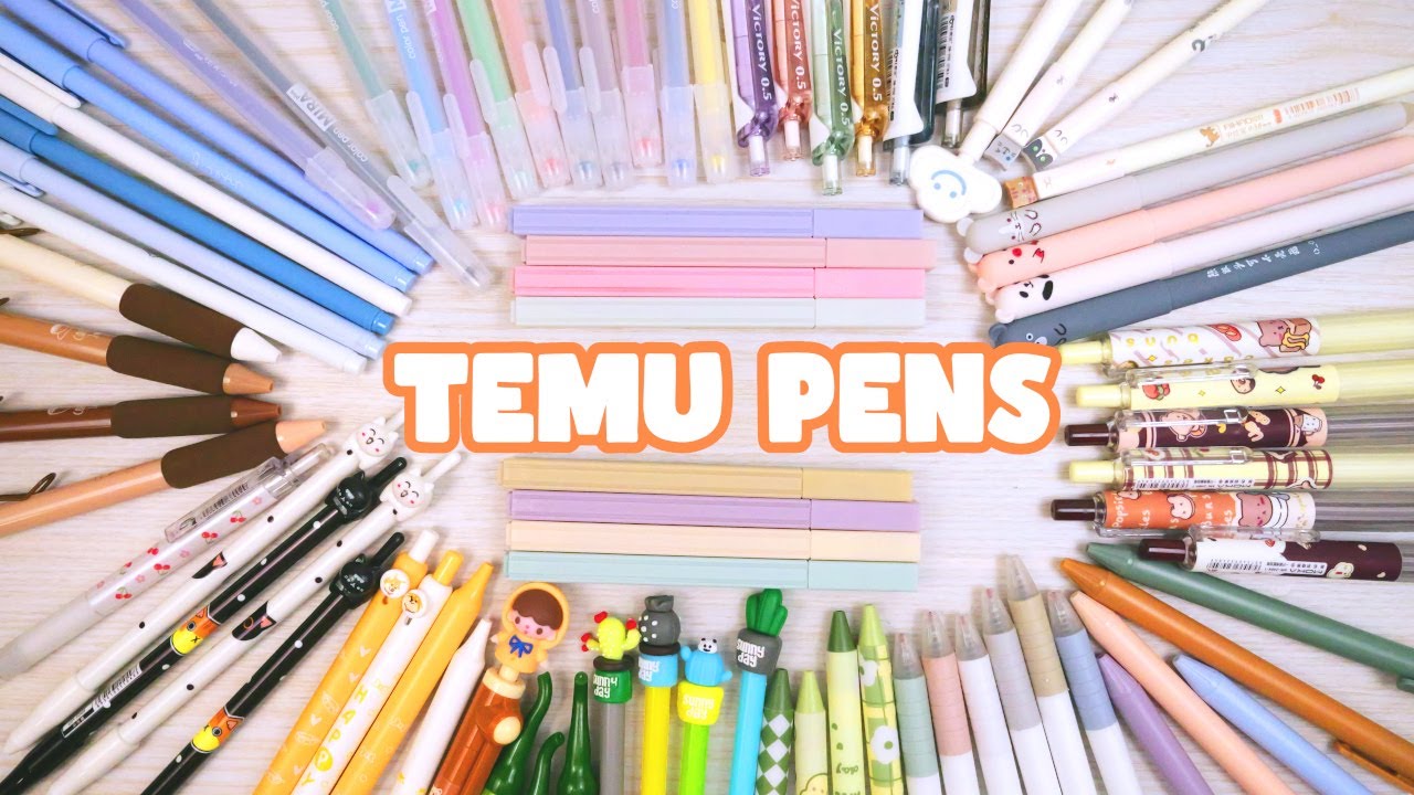 Reviewing 80+ Aesthetic Pens from TEMU: WIN OR BIN? - YouTube