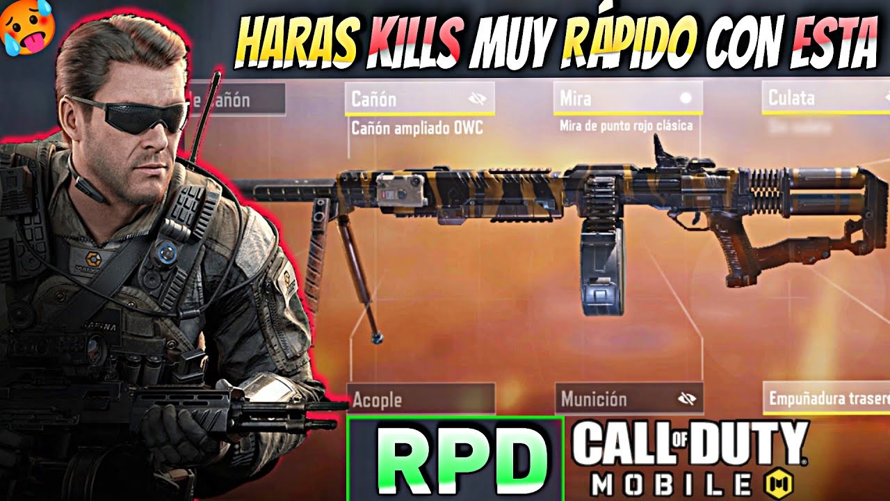 🥰COD MOBILE: LA MEJOR CLASE DE LA RPD CON BUEN DAÑO Y PRECISIÓN BATTLE ...