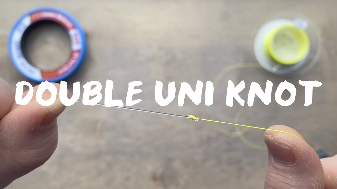 How to Tie Leader to Braid FAST & STRONG | Double Uni Knot - YouTube