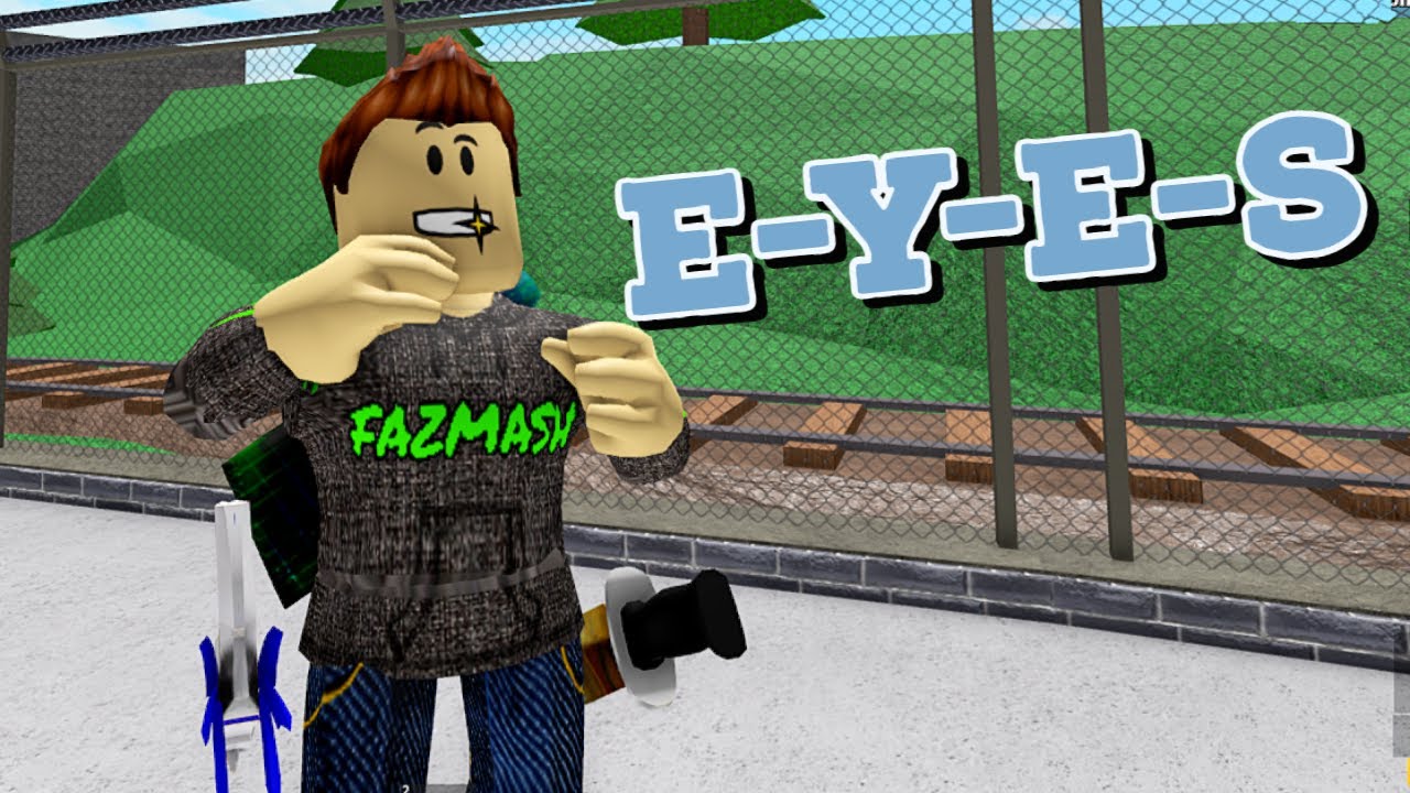 Y E S spells yes. What does E Y E S spell? Roblox FaZmash Shorts - YouTube