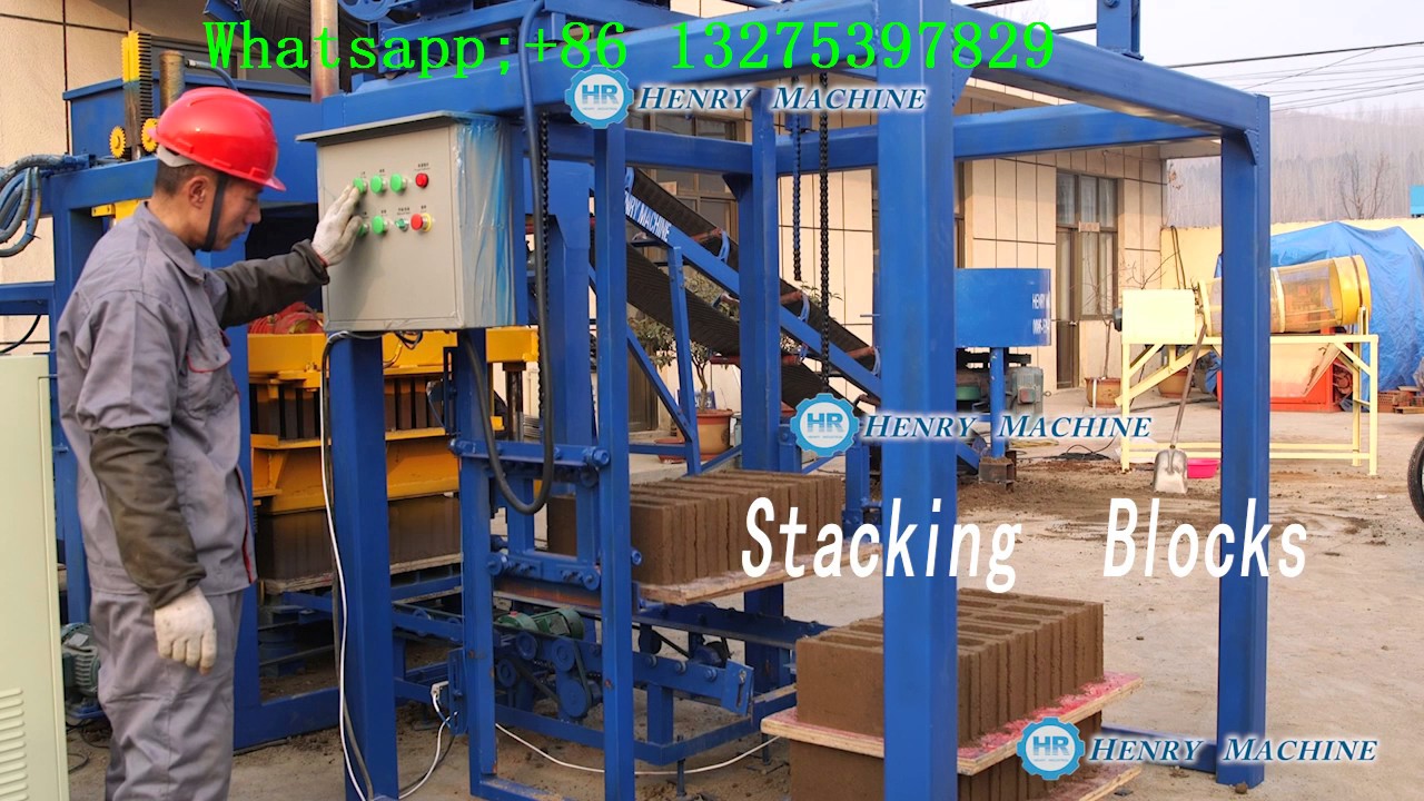 HENRY QT4-20 fully automatic block machine with German technology - YouTube