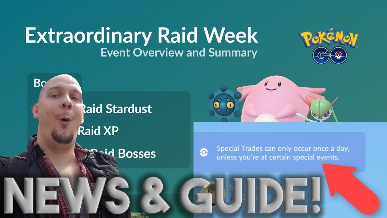 Pokémon GO Raid Week News & Guide! MULTIPLE Special Trades Can Be Done ...