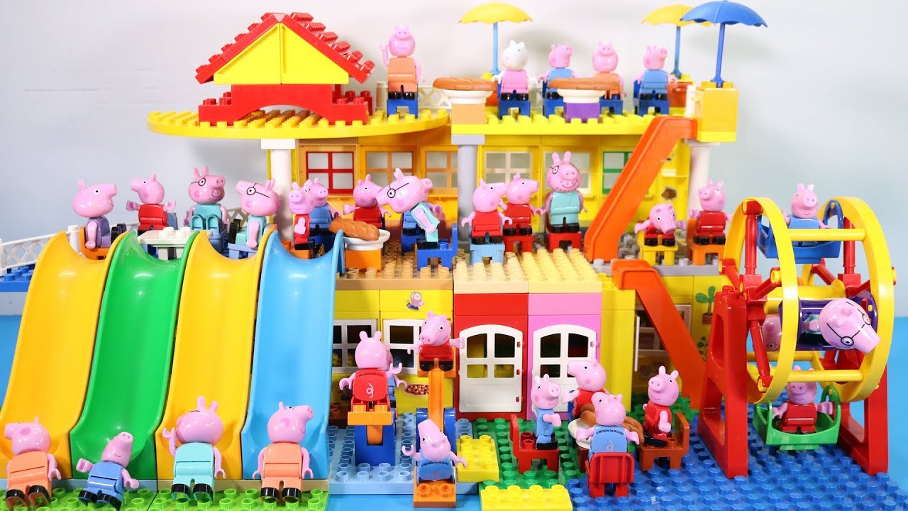 Lego House Creations - Lego House With Water Slide #4 - YouTube