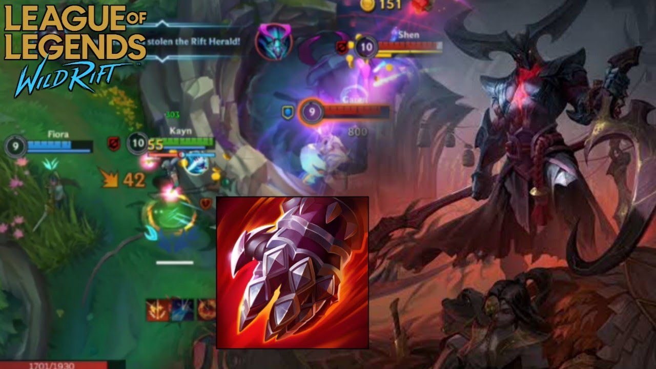 Wildrift : Red Kayn Perfect Stealing Objective and Dominating Gameplay ...