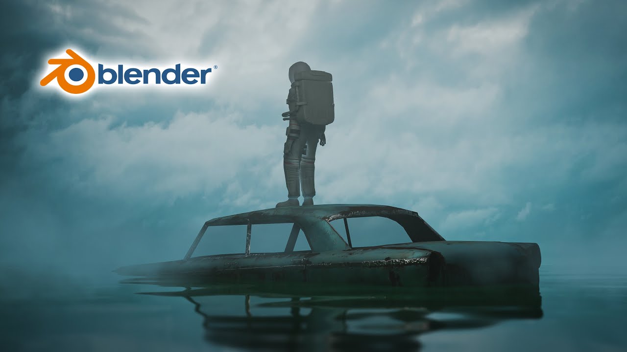 Creating Floating Car in Water 3D Scene in Blender - YouTube