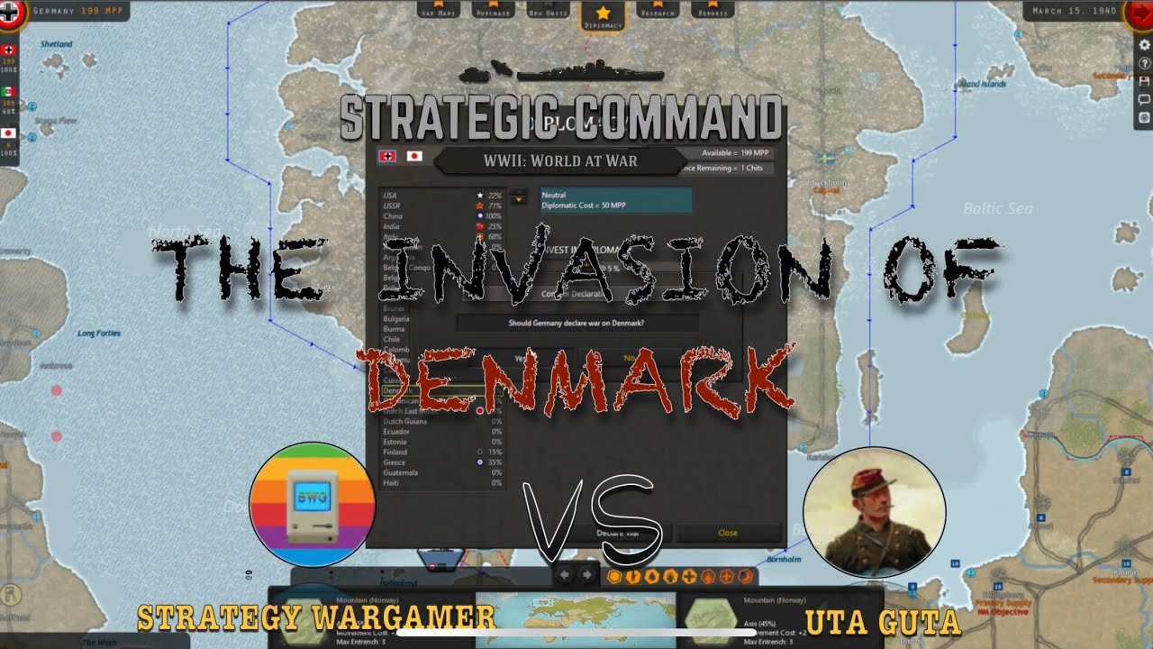 WAR! First Denmark then Norway - YouTube
