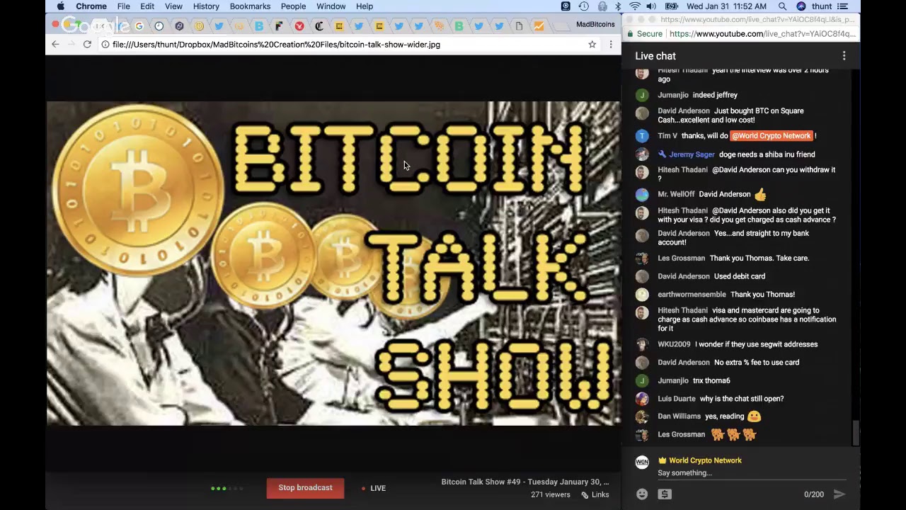 Bitcoin Talk Show #50 - Wednesday January 31, 2018 #LIVE - SKYPE ...