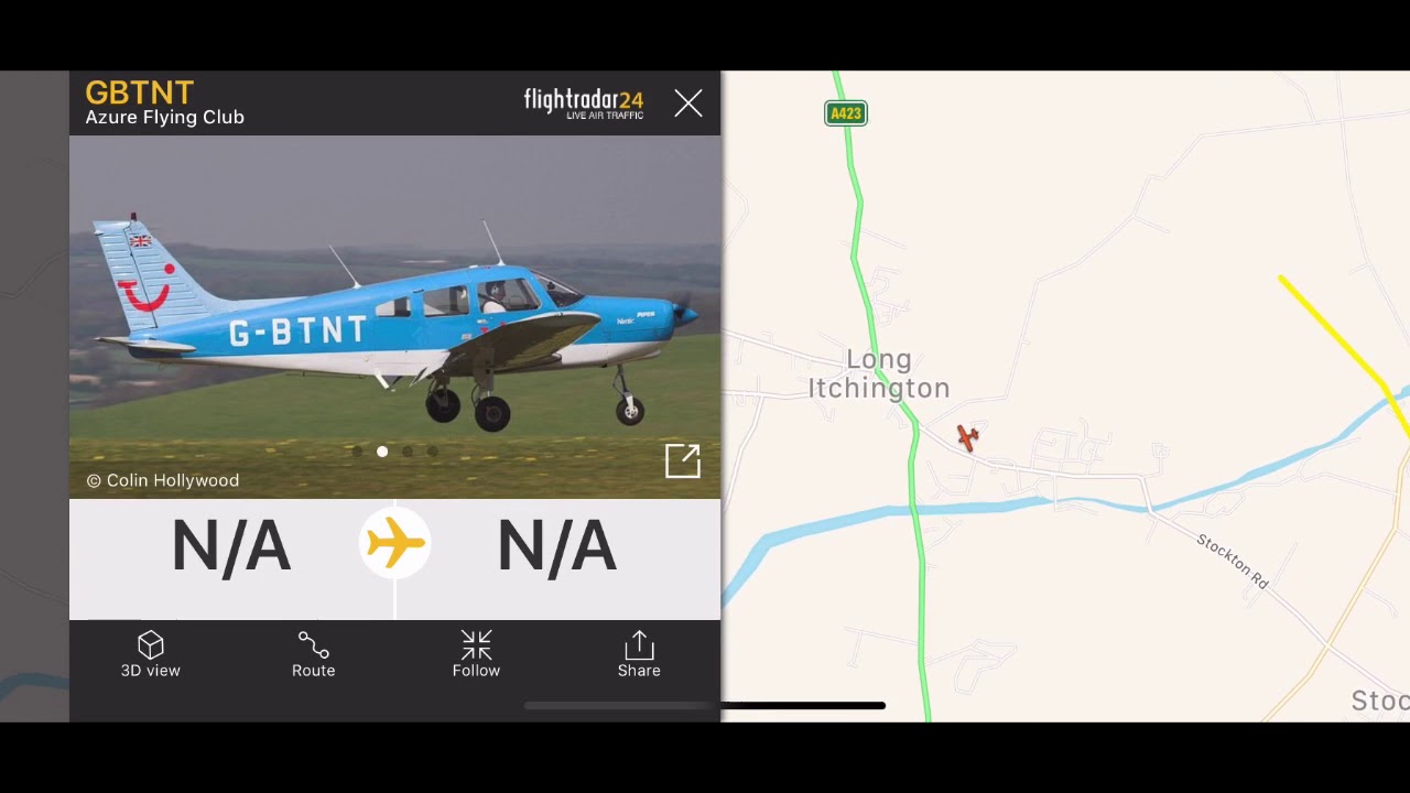 Very Rare! A TUI Cessna Piper training aircraft. - YouTube