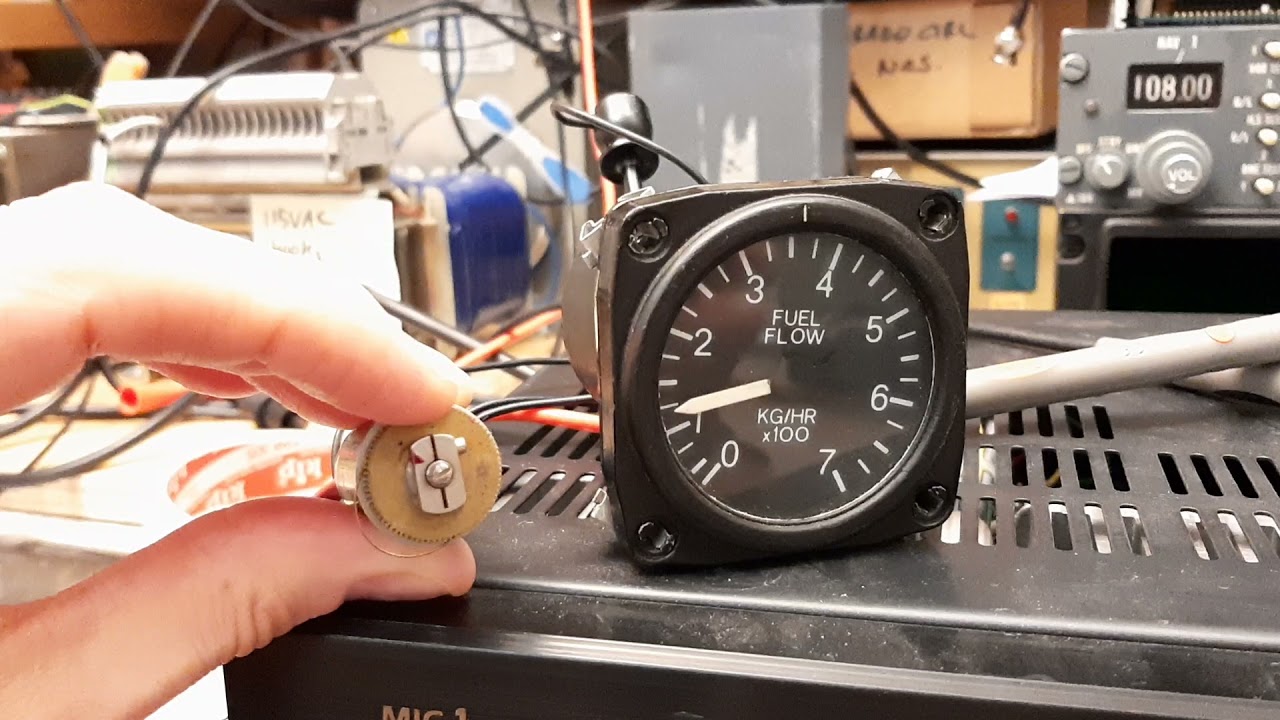 AC selsyn synchro transmitter and fuel flow indicator - YouTube
