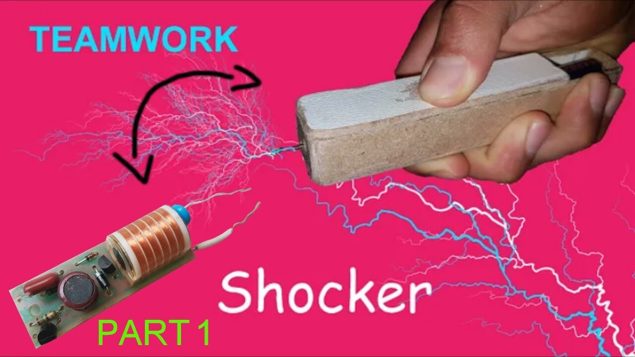 How to make a mini electric shocker / نحوه ساخت شوکر الکتریکی. تیزر ...