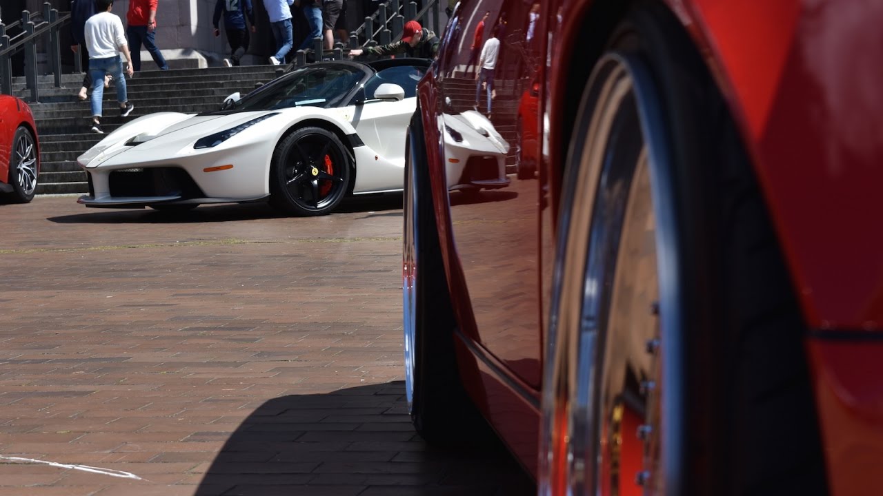 Red Square Car Show - LaFerrari Aperta, LaFerrari, F12TDF, Aventador SV ...