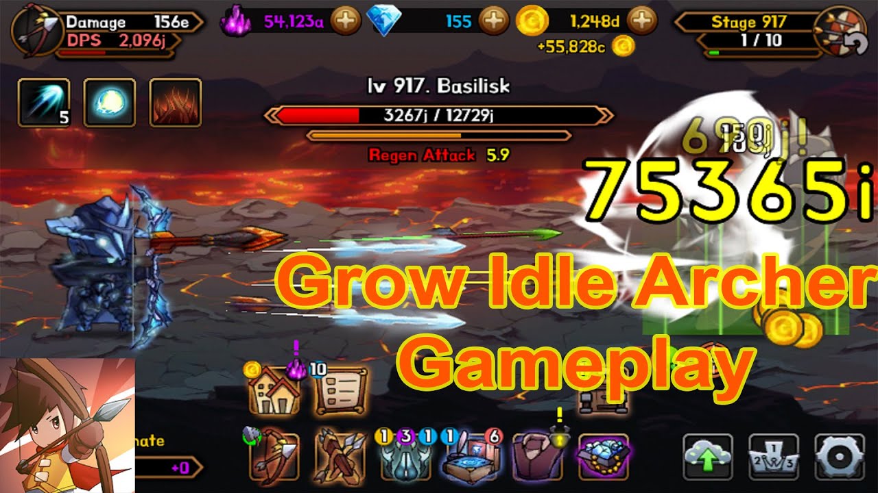 Grow Idle Archer gameplay beginner guide - new game android 2020 - YouTube
