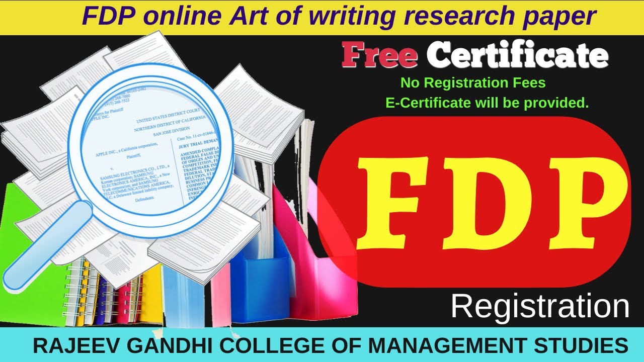 Free FDP | Research Paper | How to write research Paper | Paper ...