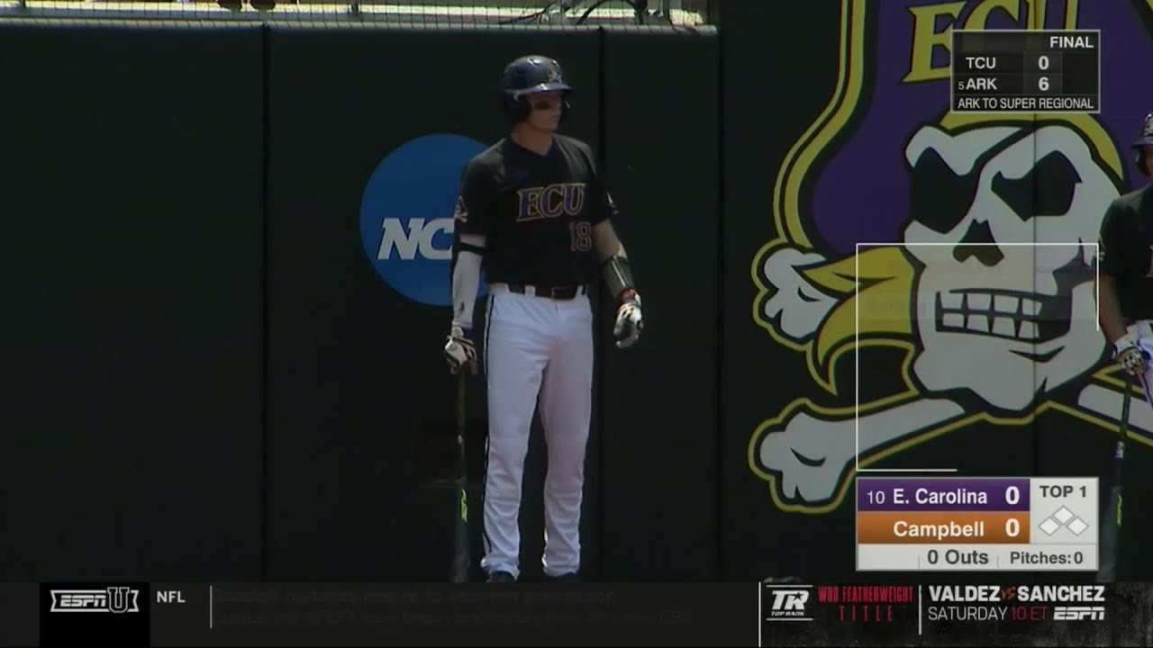 2019 NCAA Baseball Tournament East Carolina vs Campbell 6 3 2019 - YouTube