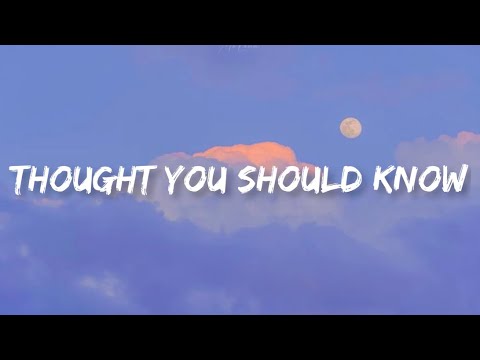 Morgan Wallen - Thought You Should Know | Lyrics - YouTube