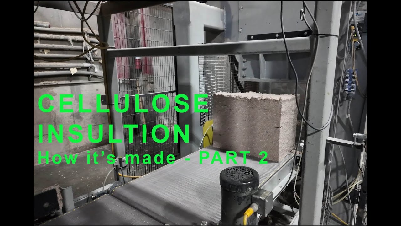 HOW CELLULOSE INSULATION is made - Part 2 - YouTube