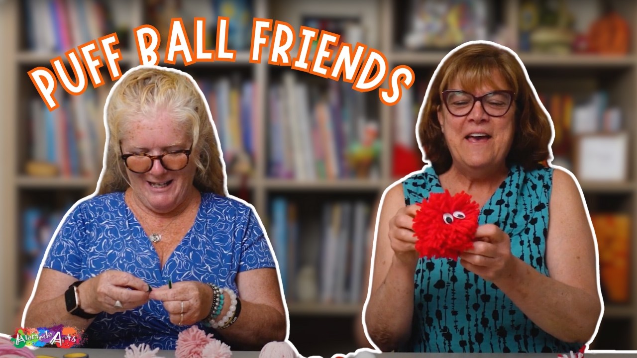 How to Make a Puff Ball - 2 EASY Ways to Make Pom Poms - ONLY 2 ...