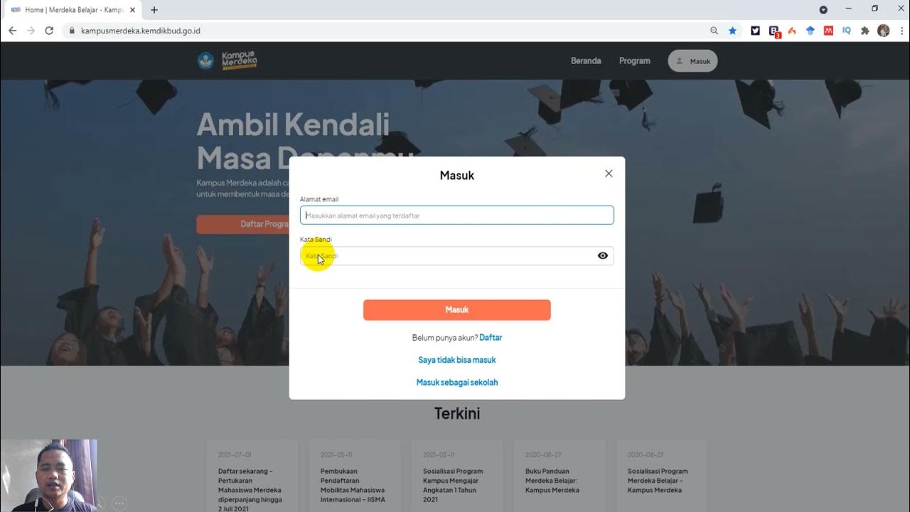 Tutorial Kampus Merdeka - Cara Membuat dan Mendaftar Akun Kampus Merdeka - YouTube