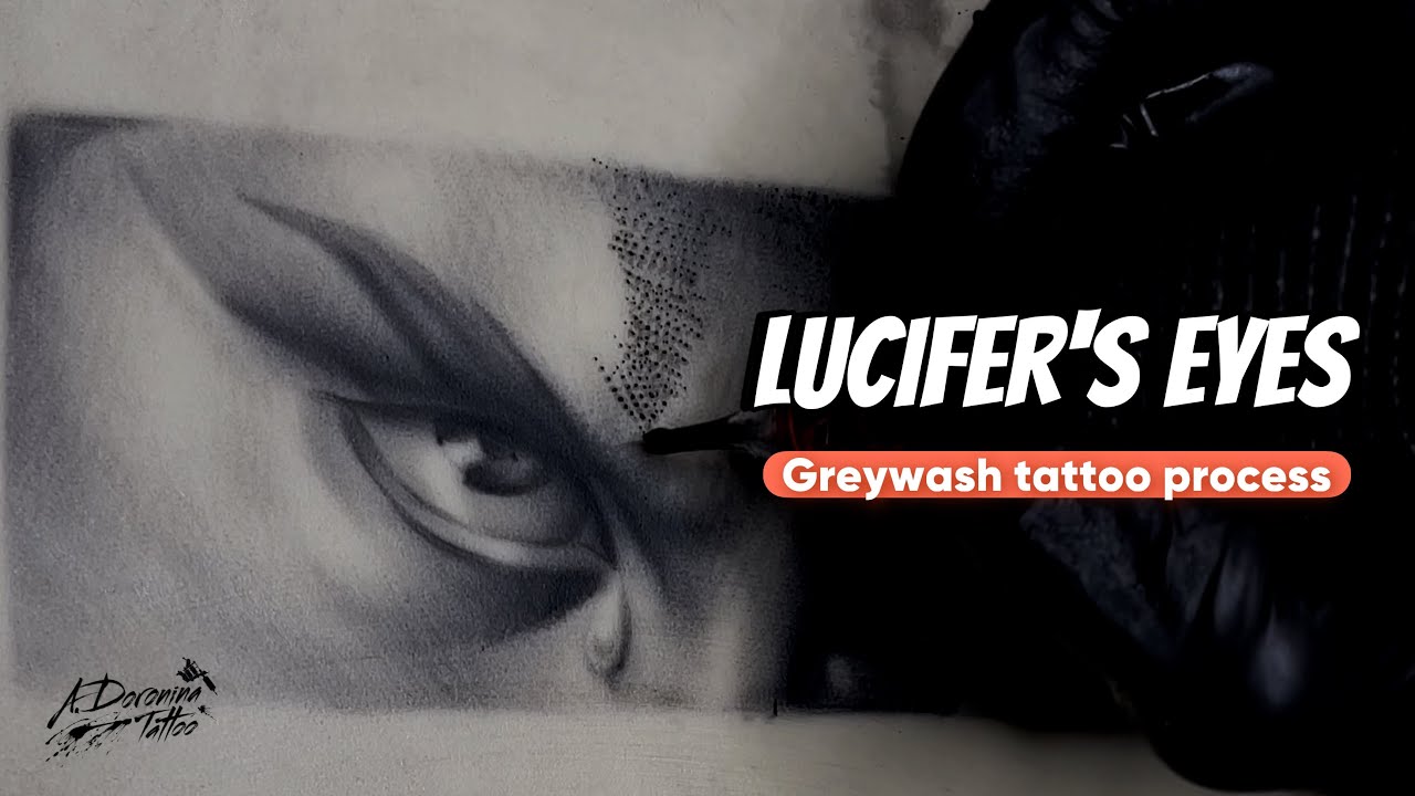 Realistic tattoo process, greywash technique | Реалистичная тату в ...