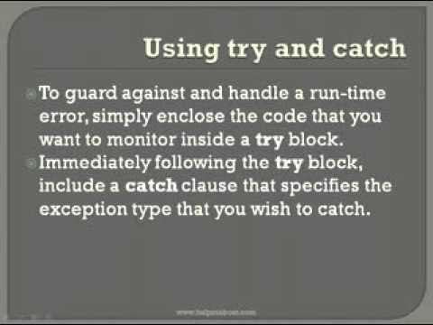 Java Exceptions & Assertions Errors, Exceptions, Assertions - YouTube