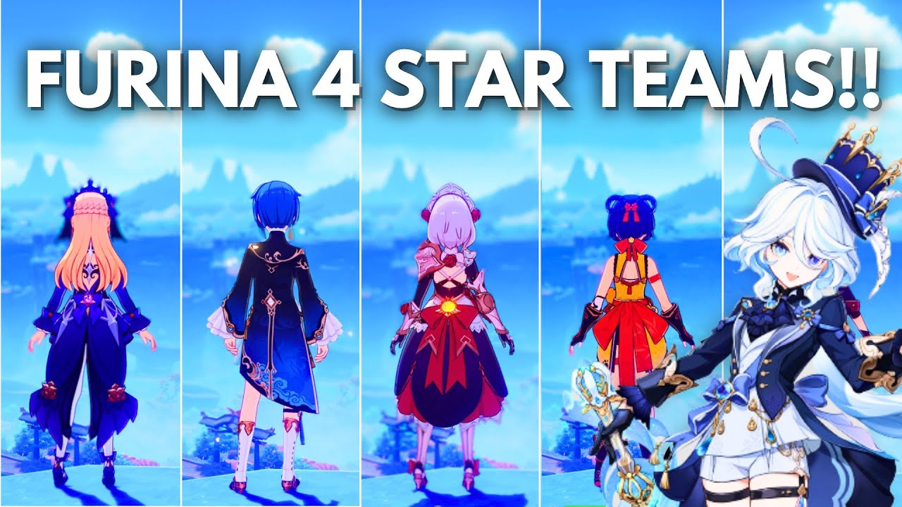 5 F2P Furina TEAMS 4 Stars Only Teams For Furina Genshin Impact 5 F2P Furina TEAMS 4 Stars Only Teams For Furina Genshin Impact