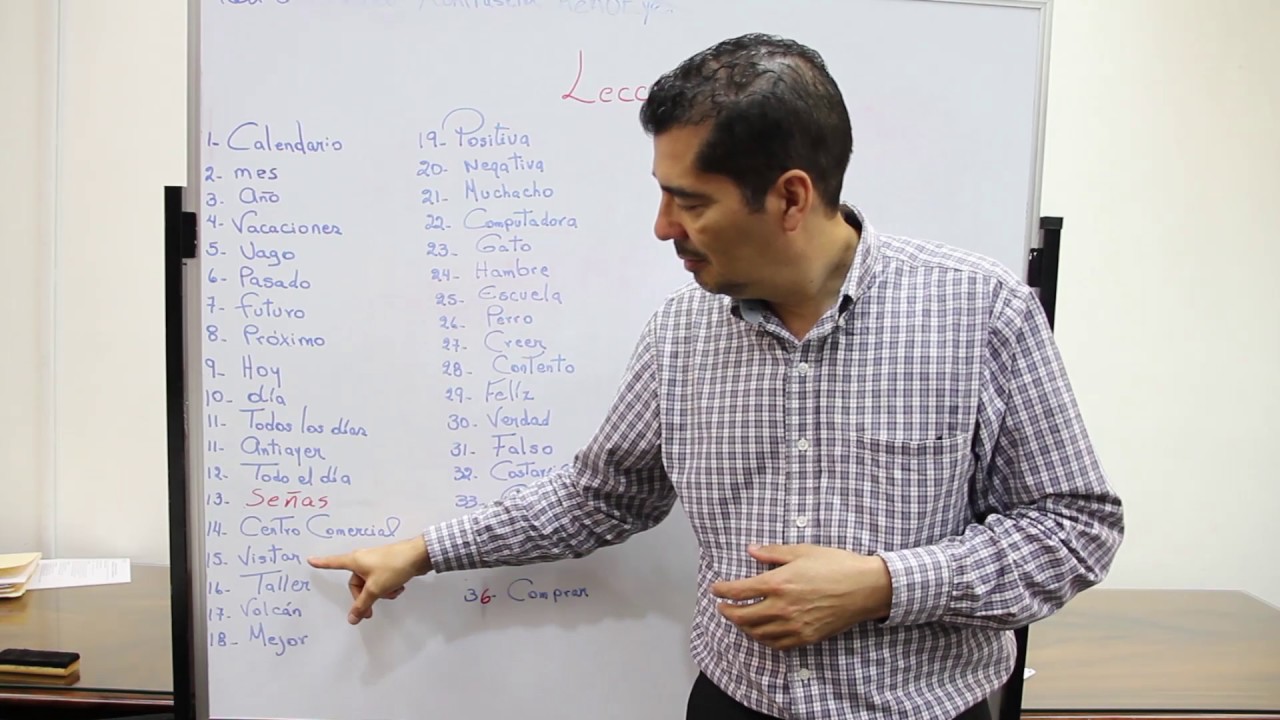 Lenguaje de señas costarricense LESCO I - Repaso lección 6 - #lesco1 ...