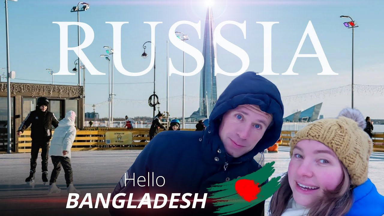 World's Largest Ice Skating Rink in Saint Petersburg, Russia | Vlog ...