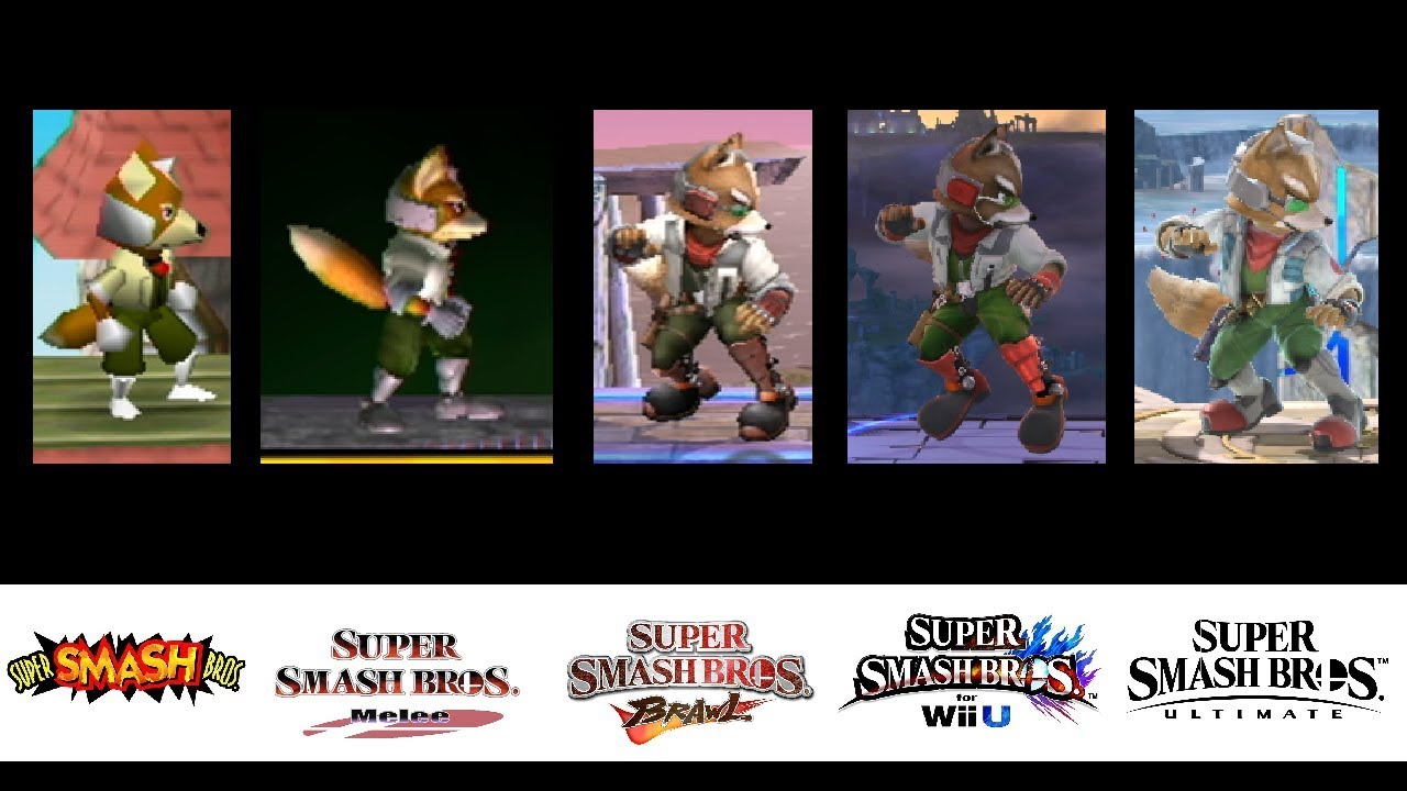 Evolution of Fox's Moveset in Super Smash Bros. (1999-2018) - YouTube