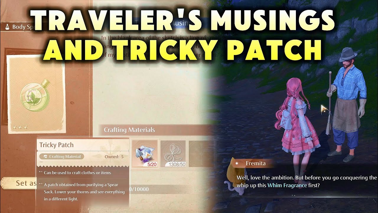 Craft Traveler's Musings & Tricky Patch Locations | Infinity Nikki ...