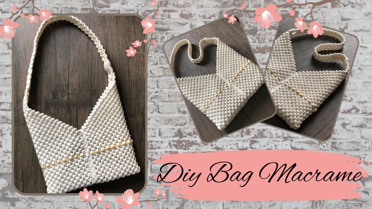Diy Bag Macrame/ Bolsa canoa #職人技#craftsmanship #diy #macrame # ...