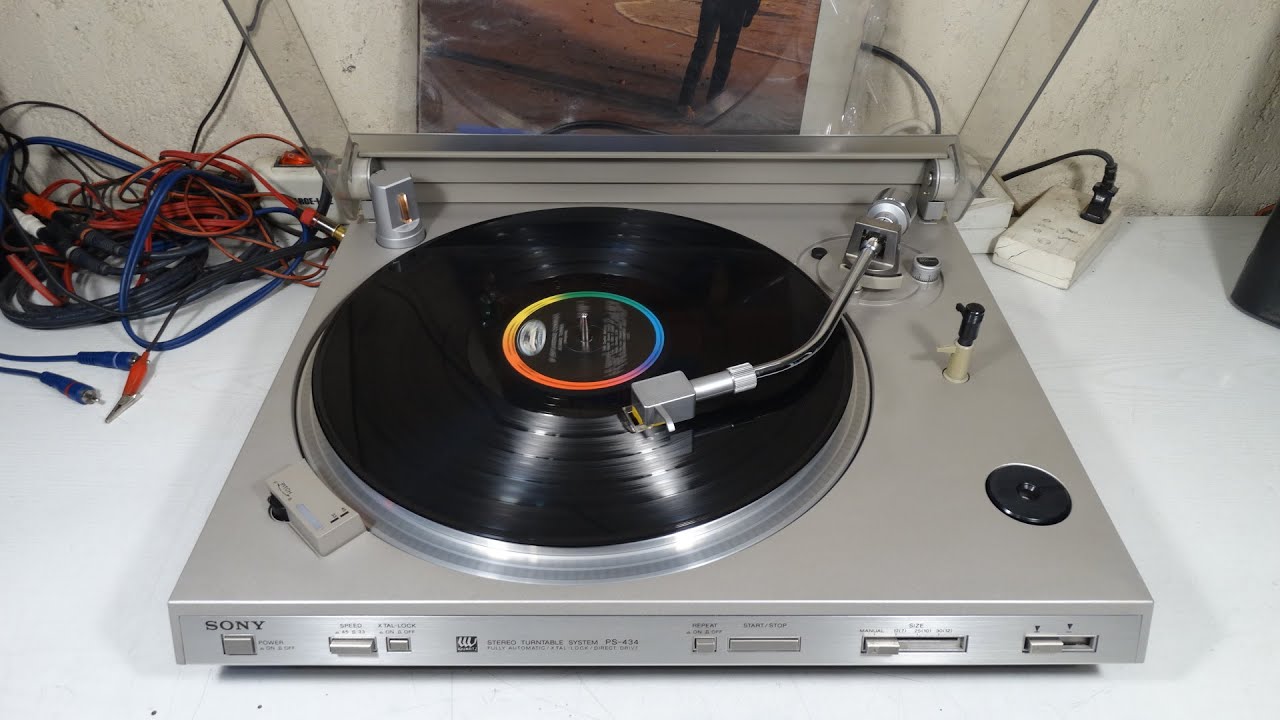 BANDEJA GIRADISCOS TORNAMESA TURNTABLE SONY PS-434 JAPAN 1980 ALVARO TORRES - YouTube