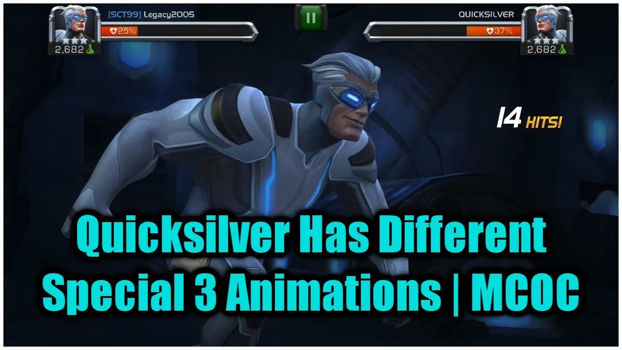 Quicksilver has Multiple Special 3 Animations | Marvel Contest of ...