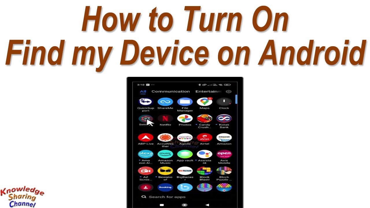 How to Turn On Find my Device on Android - YouTube