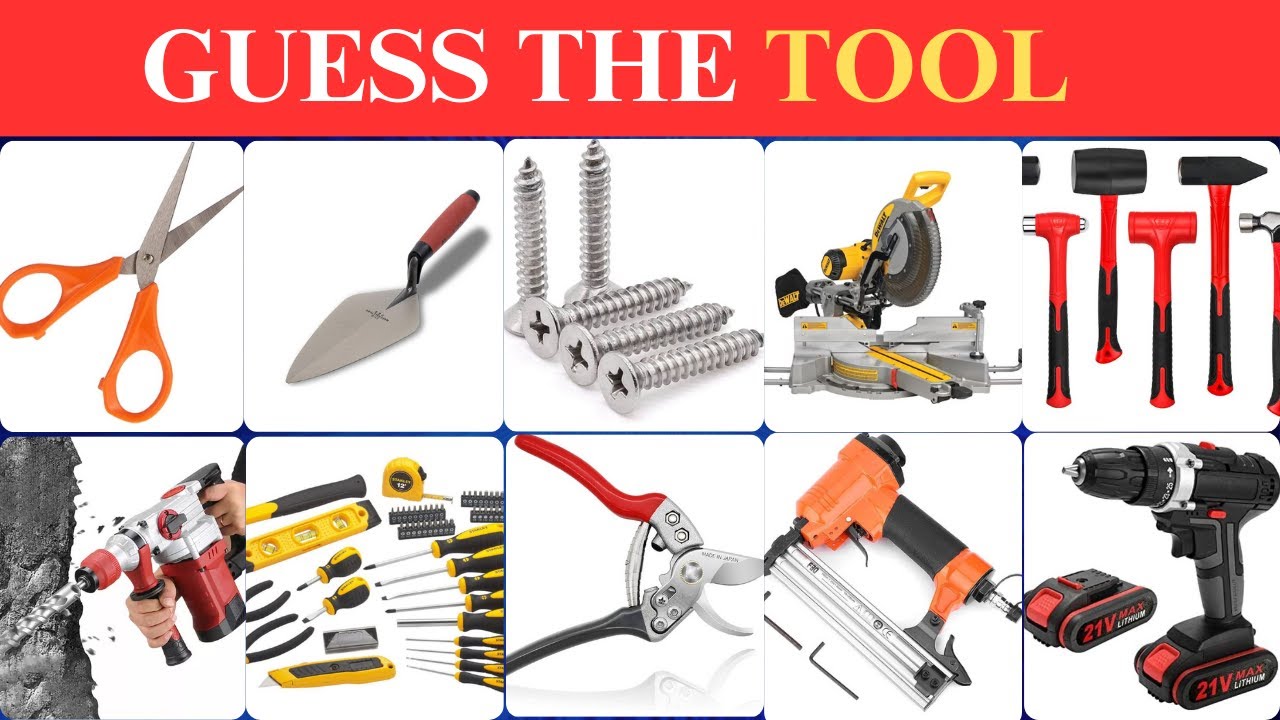 Guess the Tool | Famous 50 tools you are going to guess - YouTube