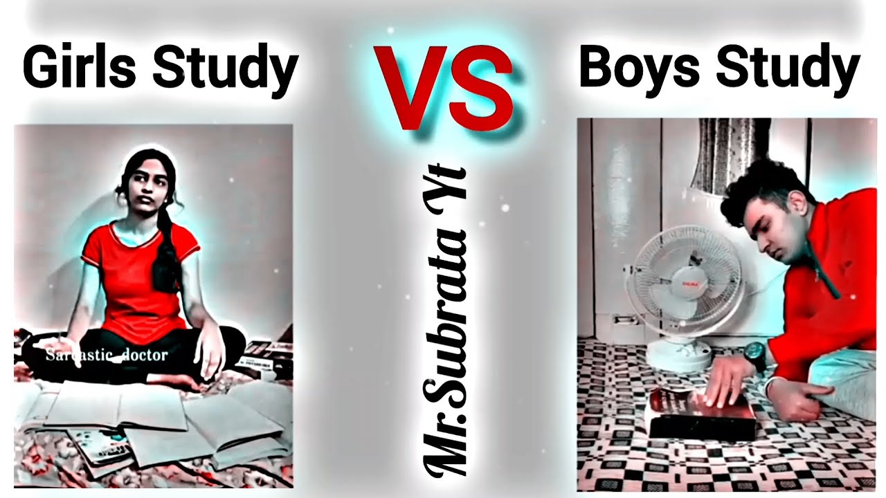 Girls study vs Boys study 😱🔥🥰 # funny memes #sasta Memes #alightmotion ...