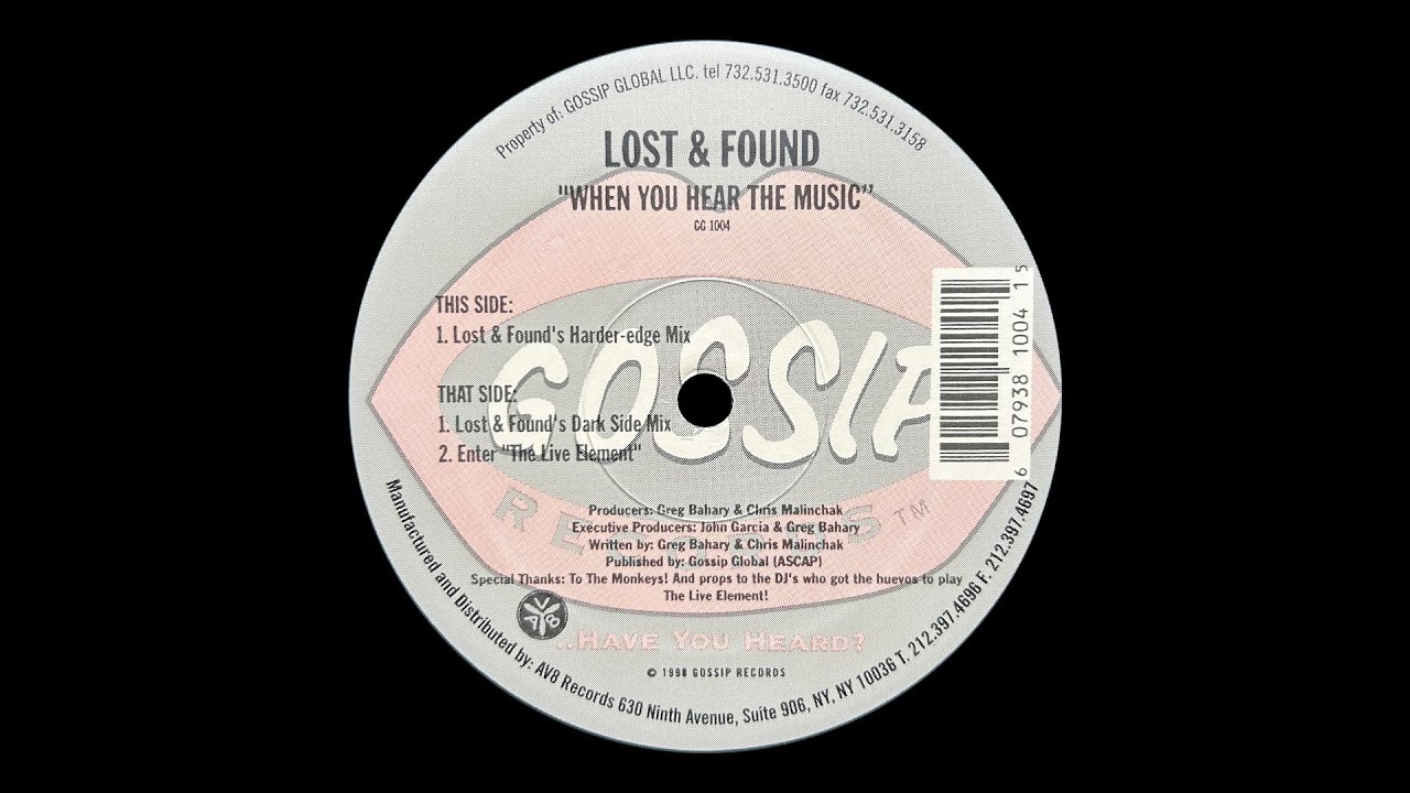 Lost & Found - When You Hear The Music (Lost & Found's Dark Side Mix ...