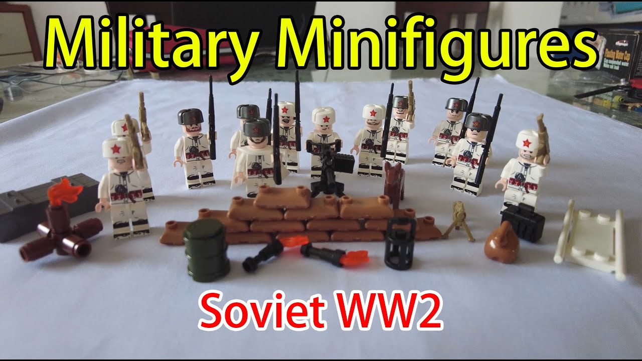 Epic LEGO Military Minifigures Army Setup – Soviet WW2 Soldier ...