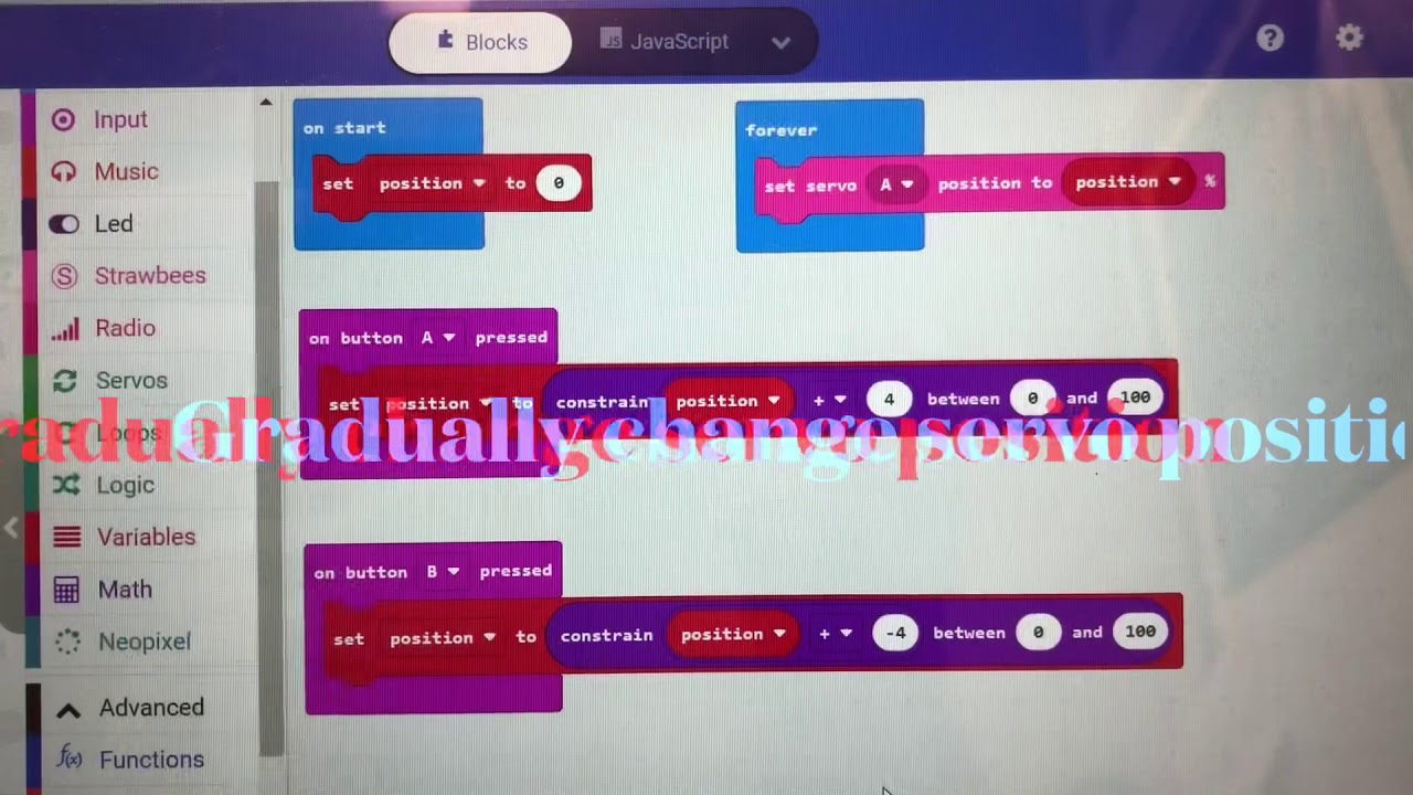 Strawbees Microbit Crane with SAM Labs LEDs - YouTube