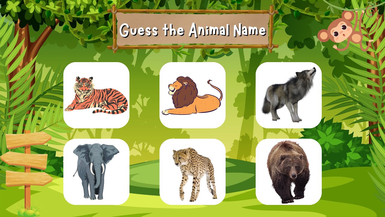 Guess the Animal Name | Quiz - YouTube