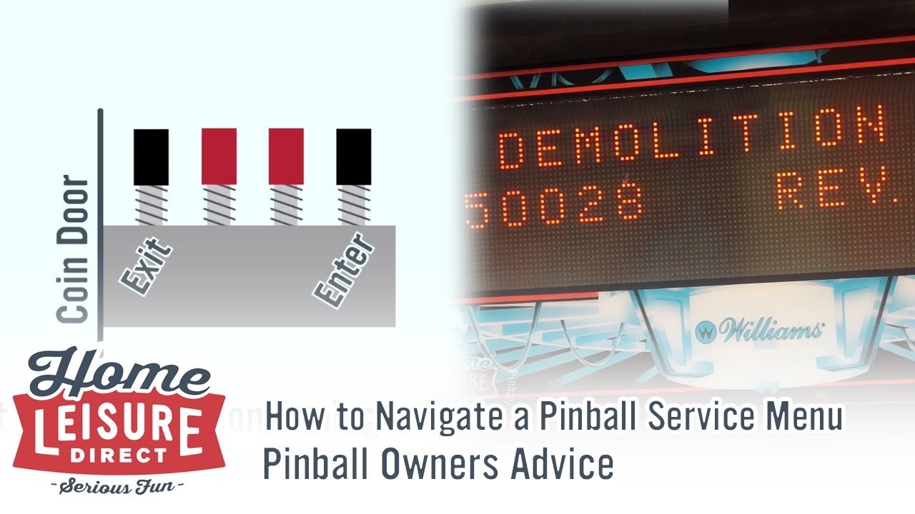 How to Navigate a Pinball Machine Service Menu (Bally, Williams, SEGA ...