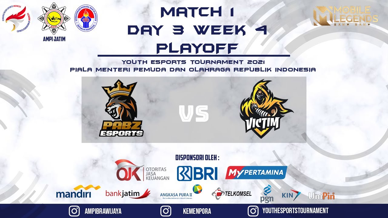 MATCH 1 DAY 3 WEEK 4 | PABZ ESPORTS VS VICTIM | ESPORTS YOUTH ESPORT ...