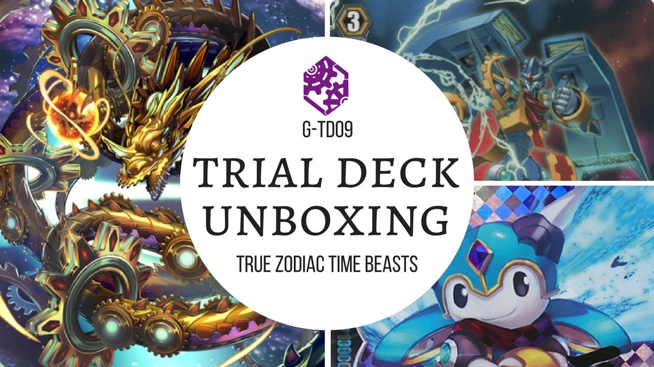 Cardfight Vanguard G: True Zodiac Time Beasts Trial deck Unboxing/Card ...