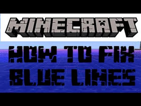 How To Fix Blue Lines in Minecraft (NVIDIA Users Only) - YouTube